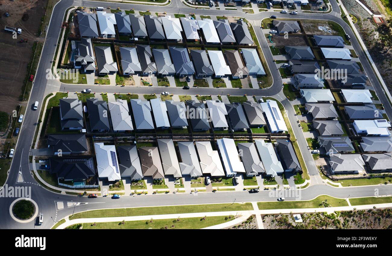 Aerial views of Southern suburbs of Brisbane, Australia Stock Photo - Alamy