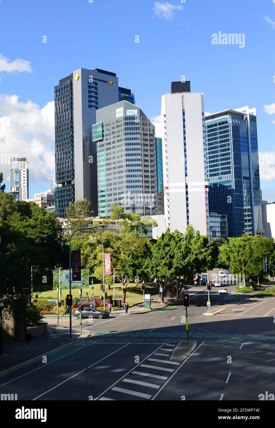 Skyline of Brisbane's Central Business District Stock Photo - Alamy