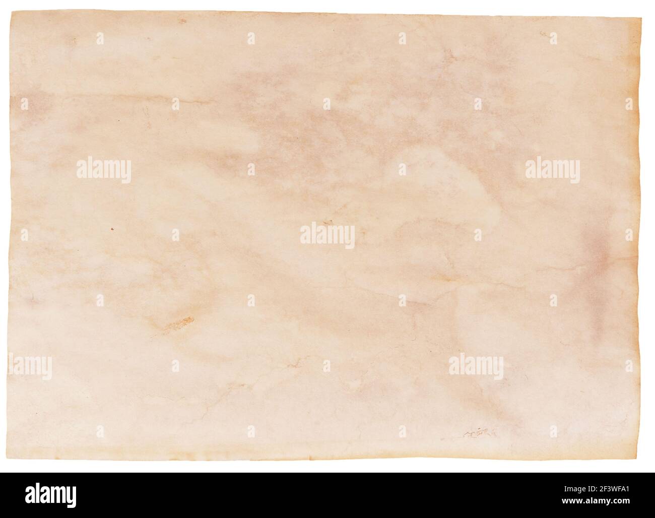 Old wrinkled paper isolated on white background Stock Photo - Alamy