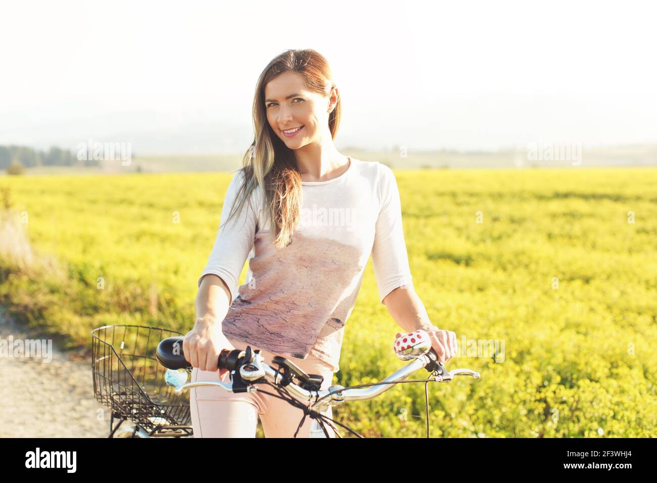 Cyclist front view on road hi-res stock photography and images - Alamy