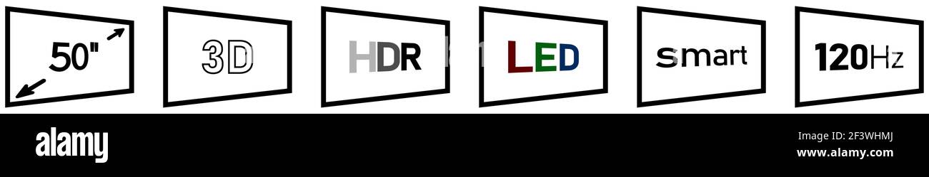 Signs television screen Stock Vector Images - Alamy