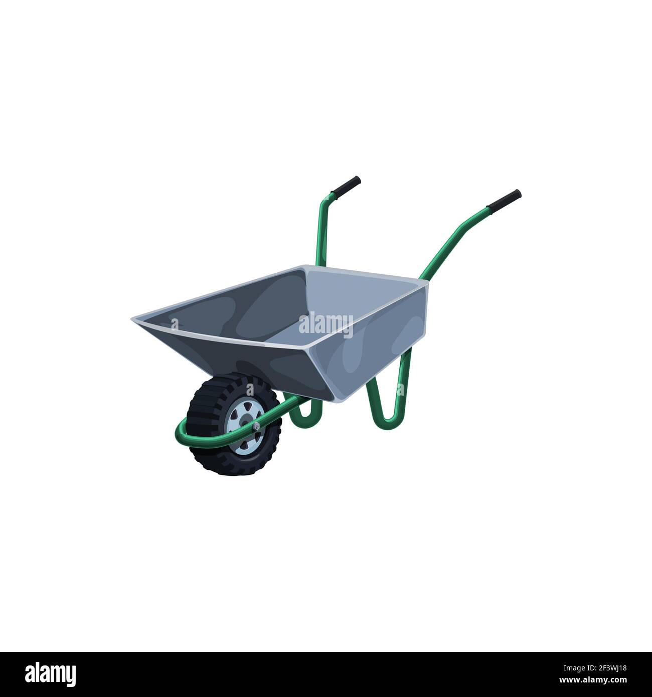 Front wheeled wheelbarrow Stock Vector Images - Alamy