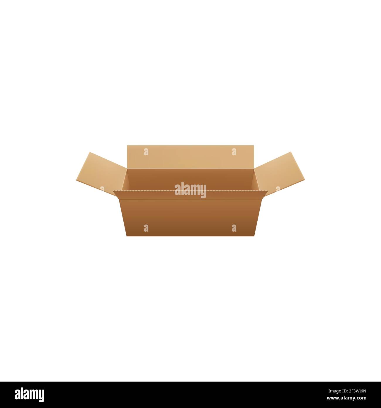 Paperboard crate, shipment and transportation item isolated. Vector ...