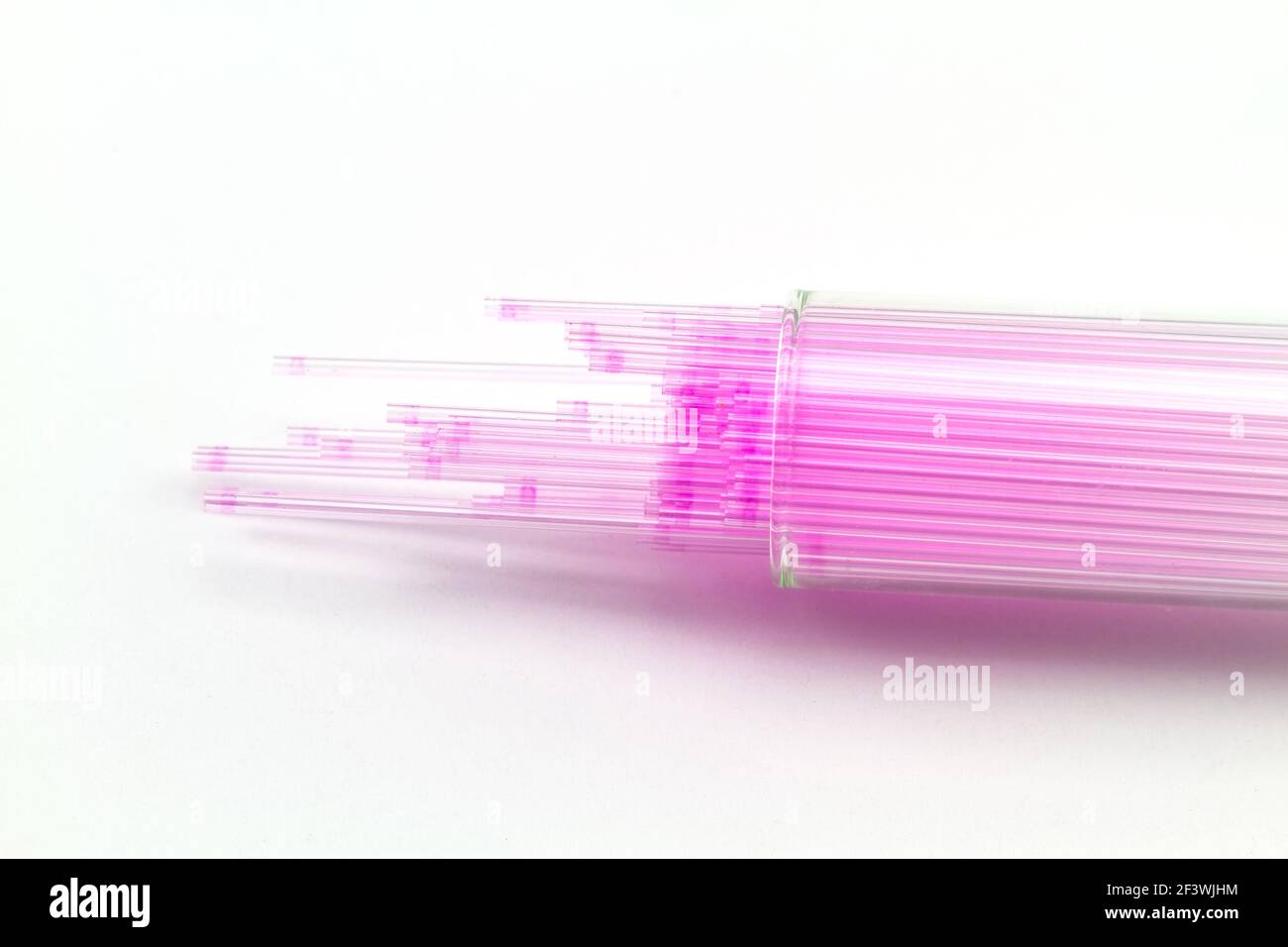 Close up capillary tube , Medical equipment on white background ...