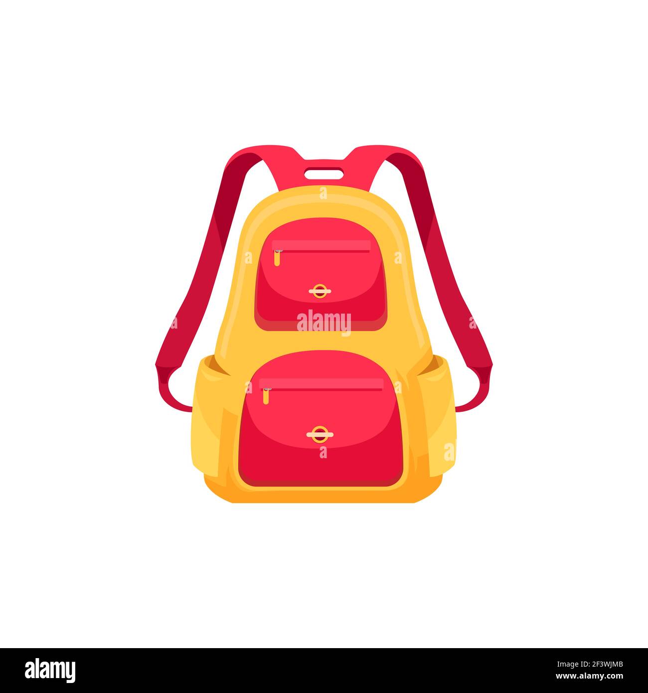 Backpack schoolgirl icon cartoon Cut Out Stock Images & Pictures - Alamy