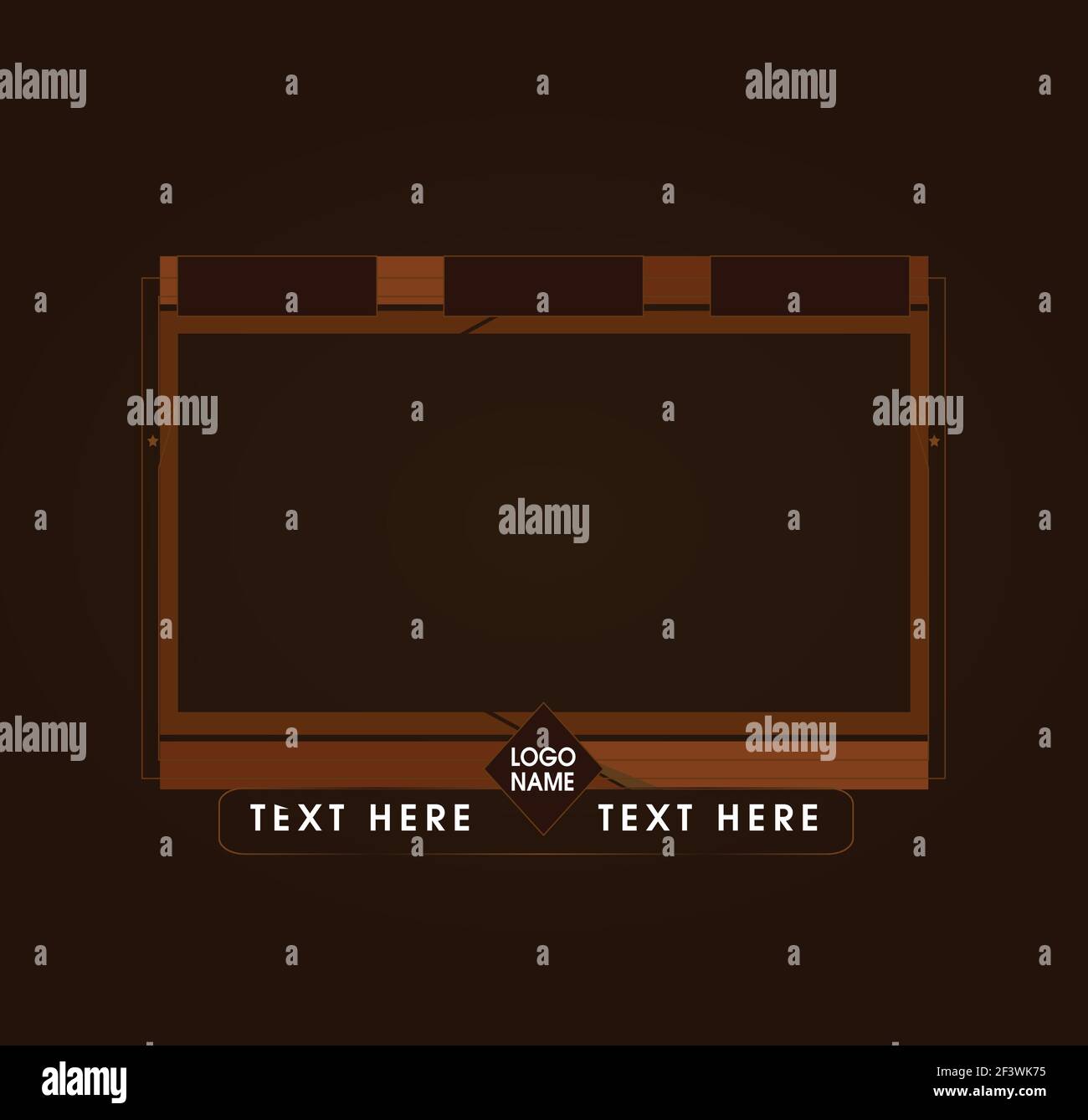 Gaming overlay layout Stock Vector Images - Alamy