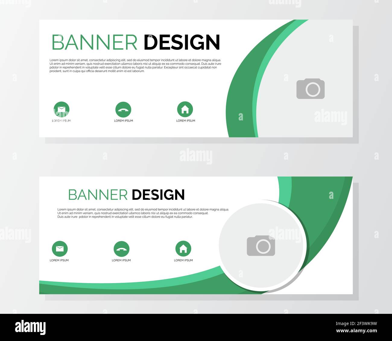 Illustration vector design of banner template for business Stock Vector ...