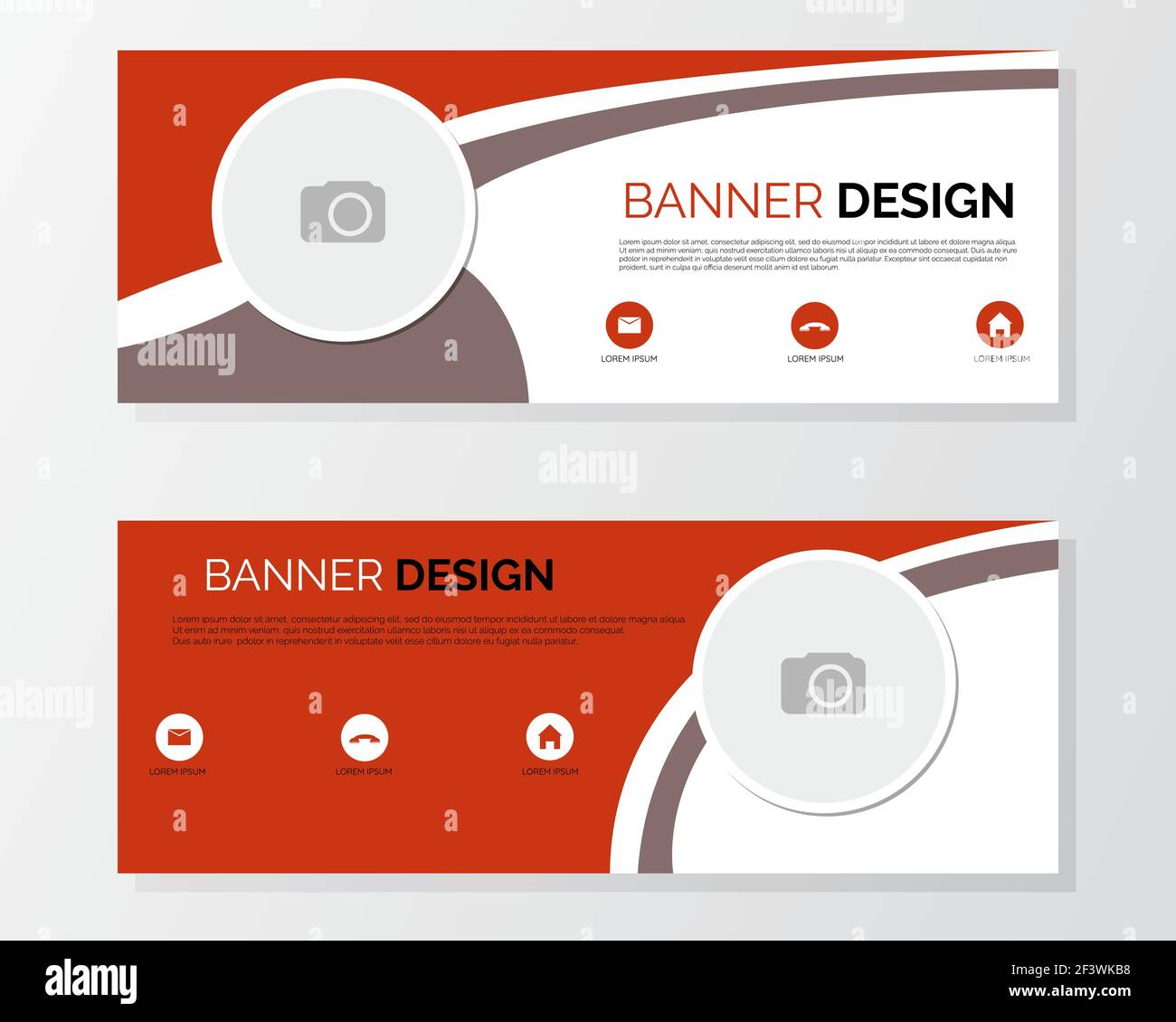 Illustration vector design of banner template for business Stock Vector ...