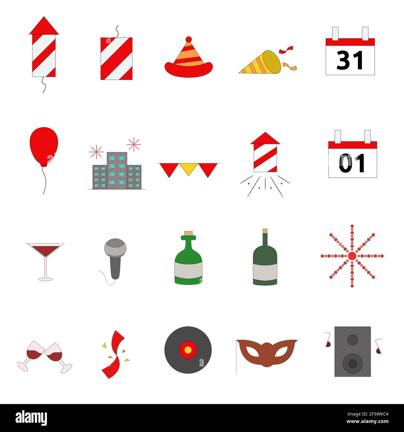 Firework vector element design Stock Vector Images - Alamy