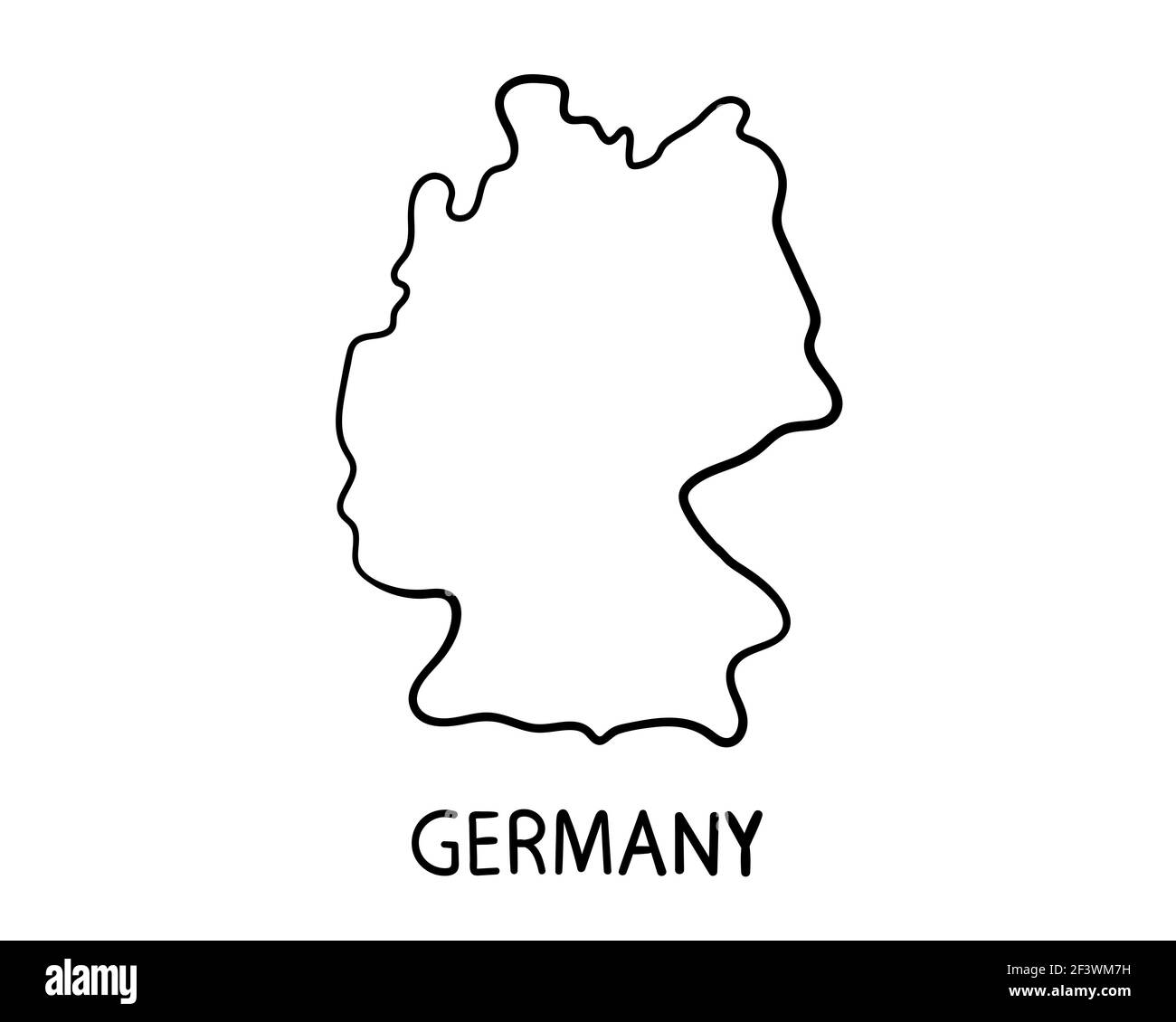 East germany border map Black and White Stock Photos & Images - Alamy
