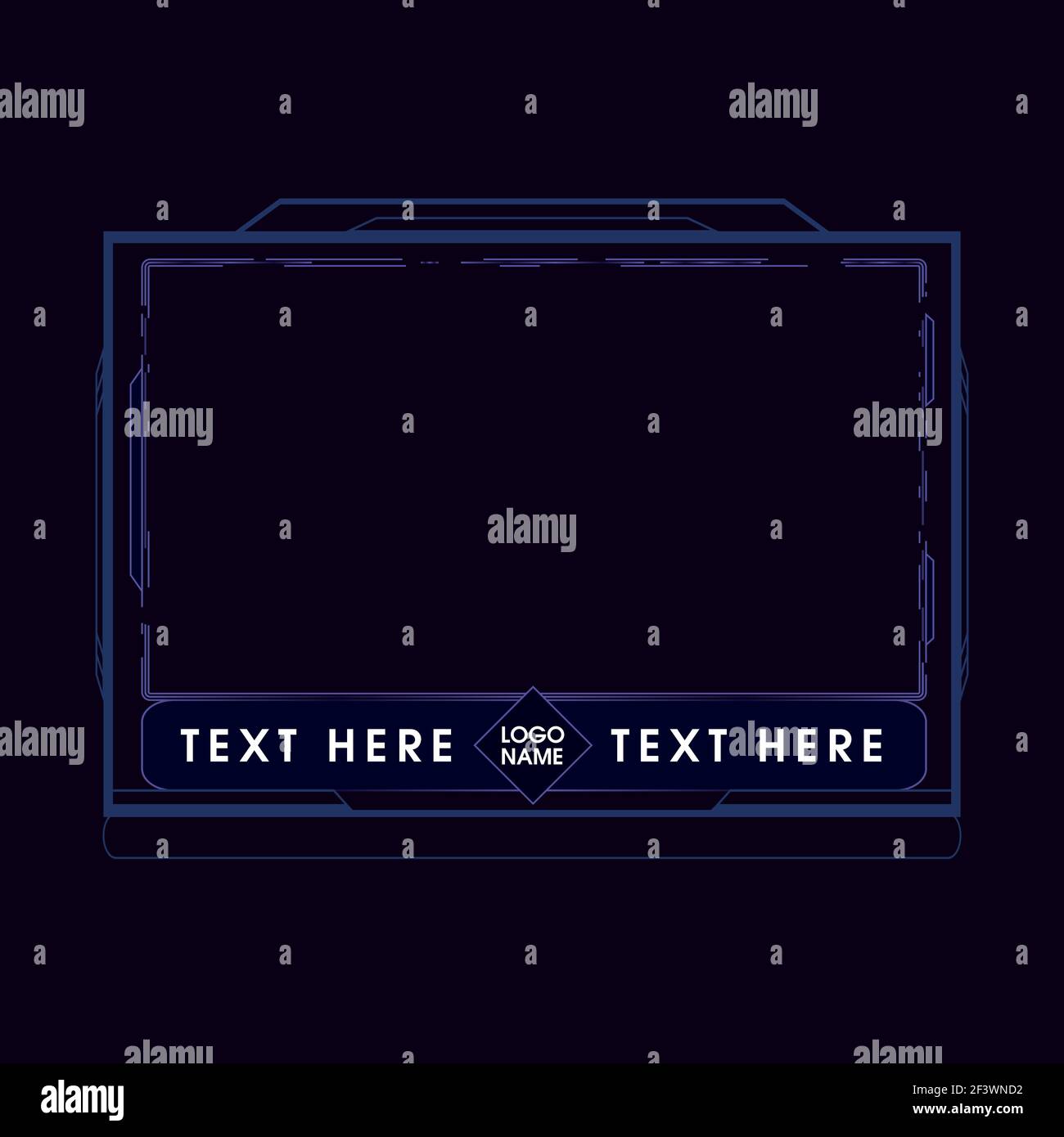 Creative streaming overlay Stock Vector Images - Alamy