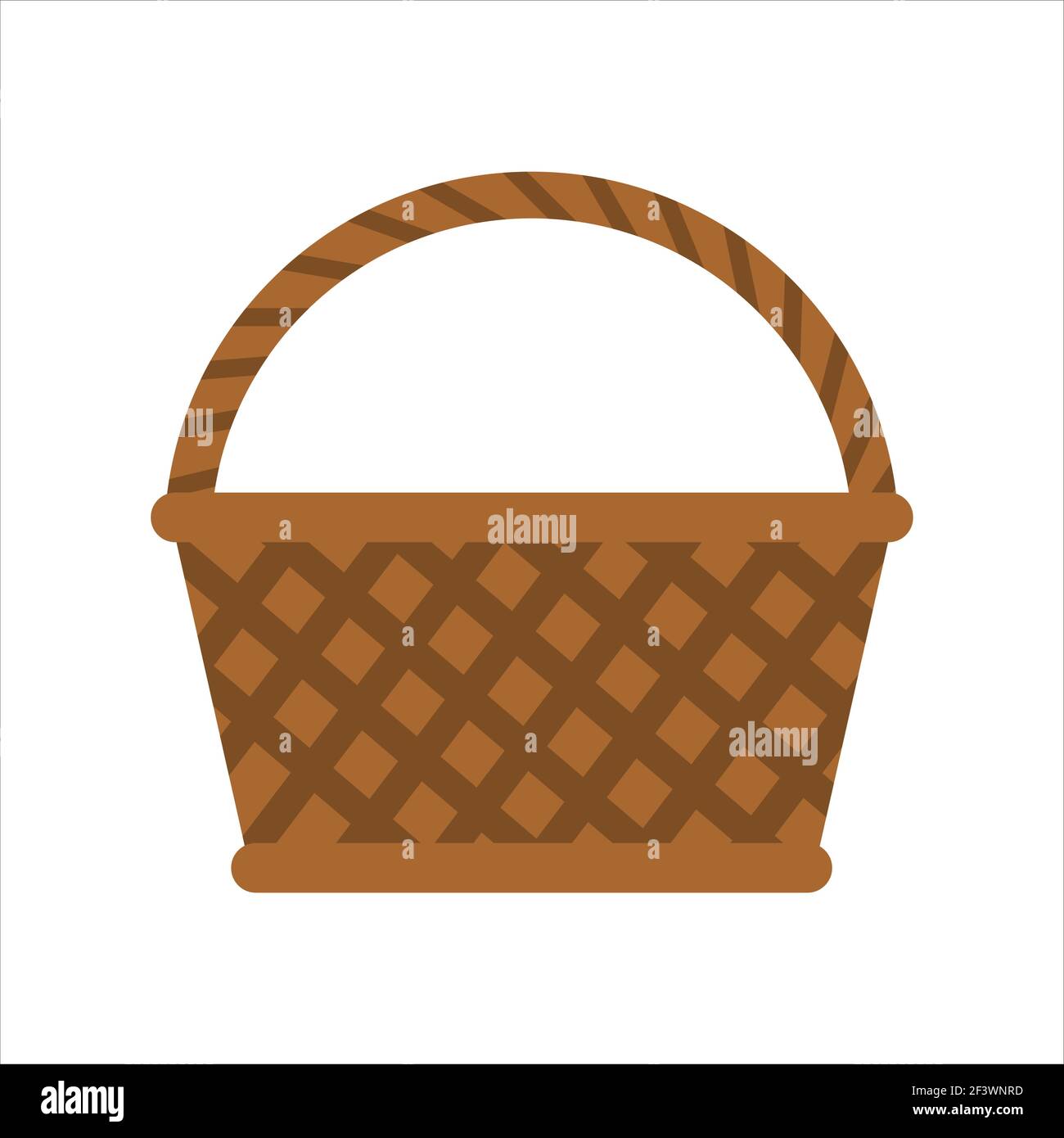 Wicker hamper basket Stock Vector Images - Alamy