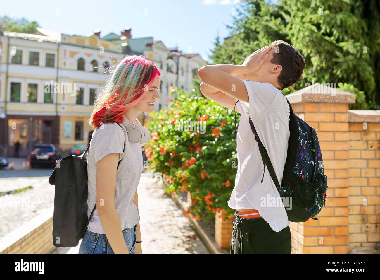 Girl 17 years old profile hi-res stock photography and images - Alamy
