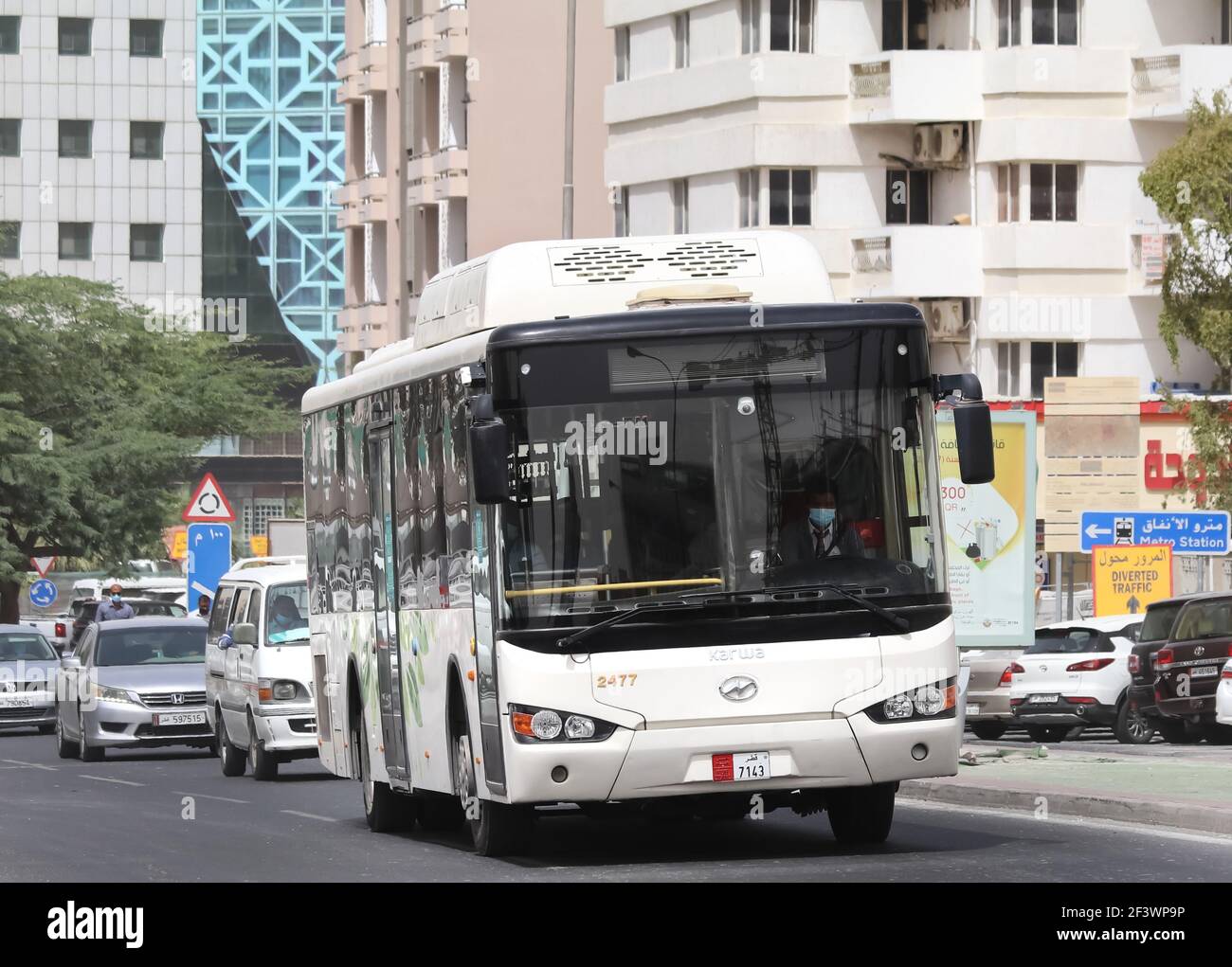 A view of Public Transportation Bus which connects all the major ...