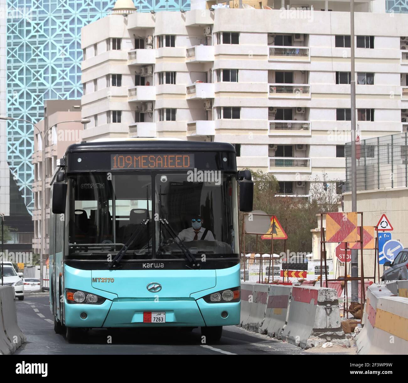 A view of Public Transportation Bus which connects all the major ...