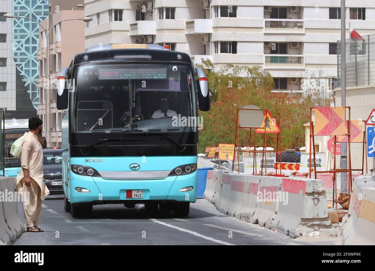 A view of Public Transportation Bus which connects all the major ...
