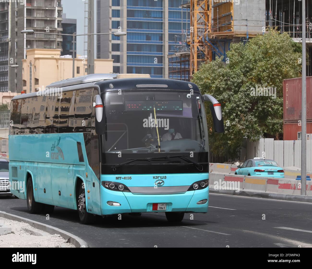 A view of Public Transportation Bus which connects all the major ...