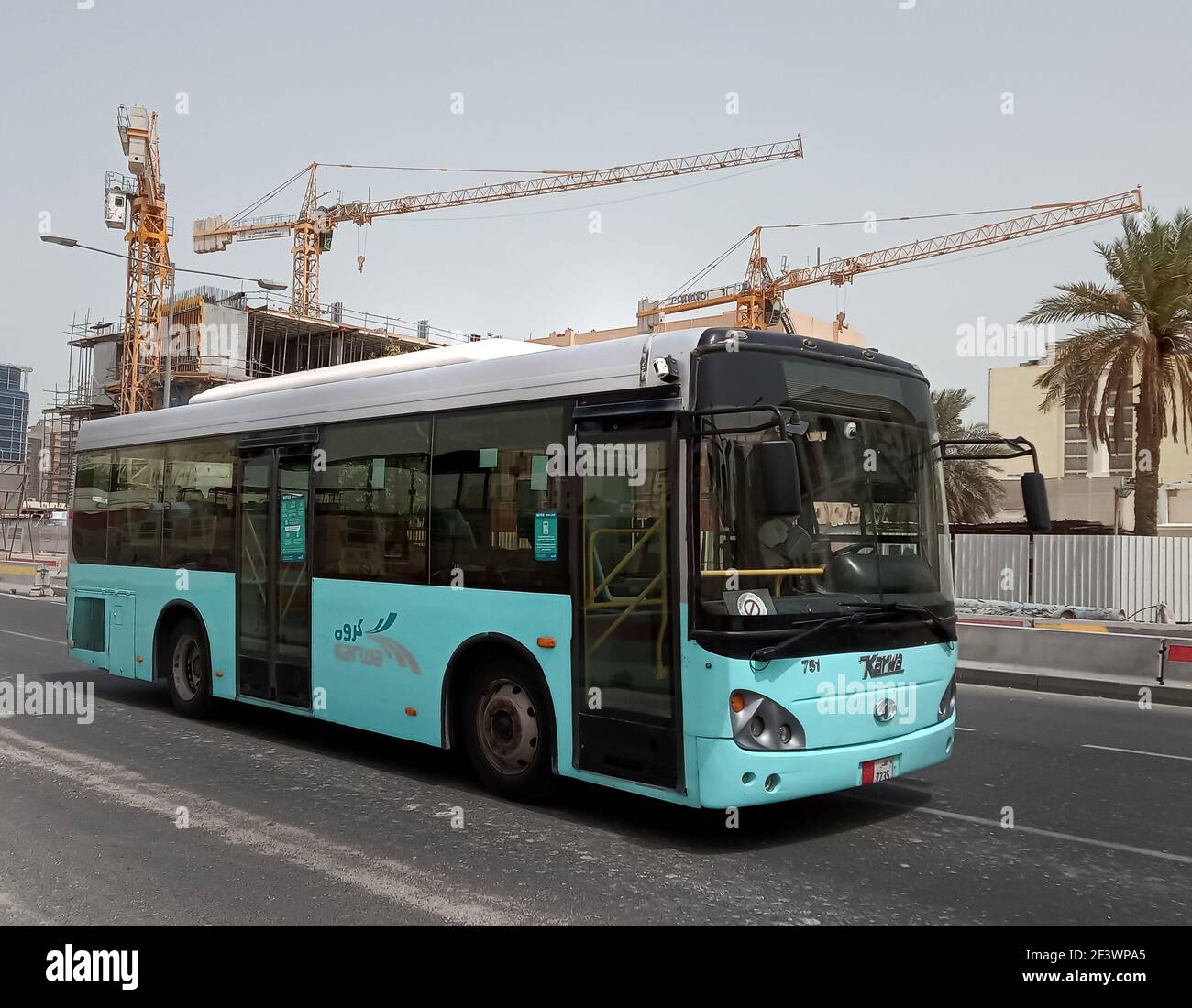 A view of Public Transportation Bus which connects all the major ...