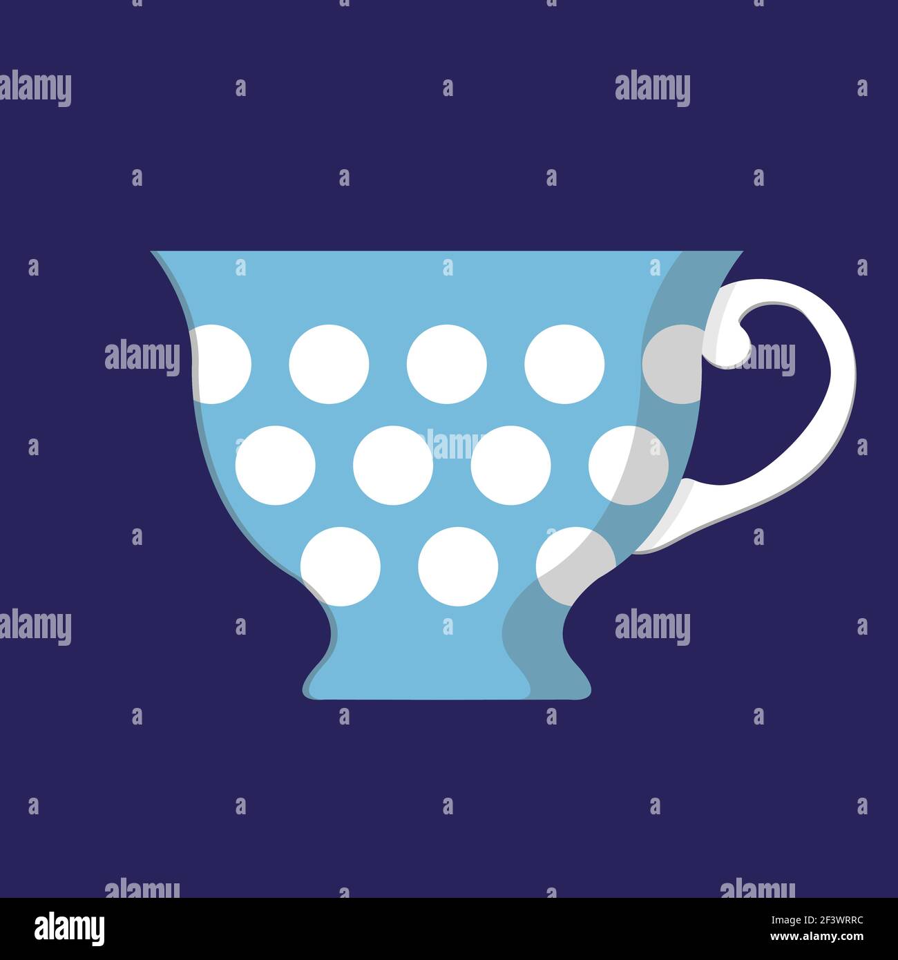 Blue empty mug cup Stock Vector Images - Alamy