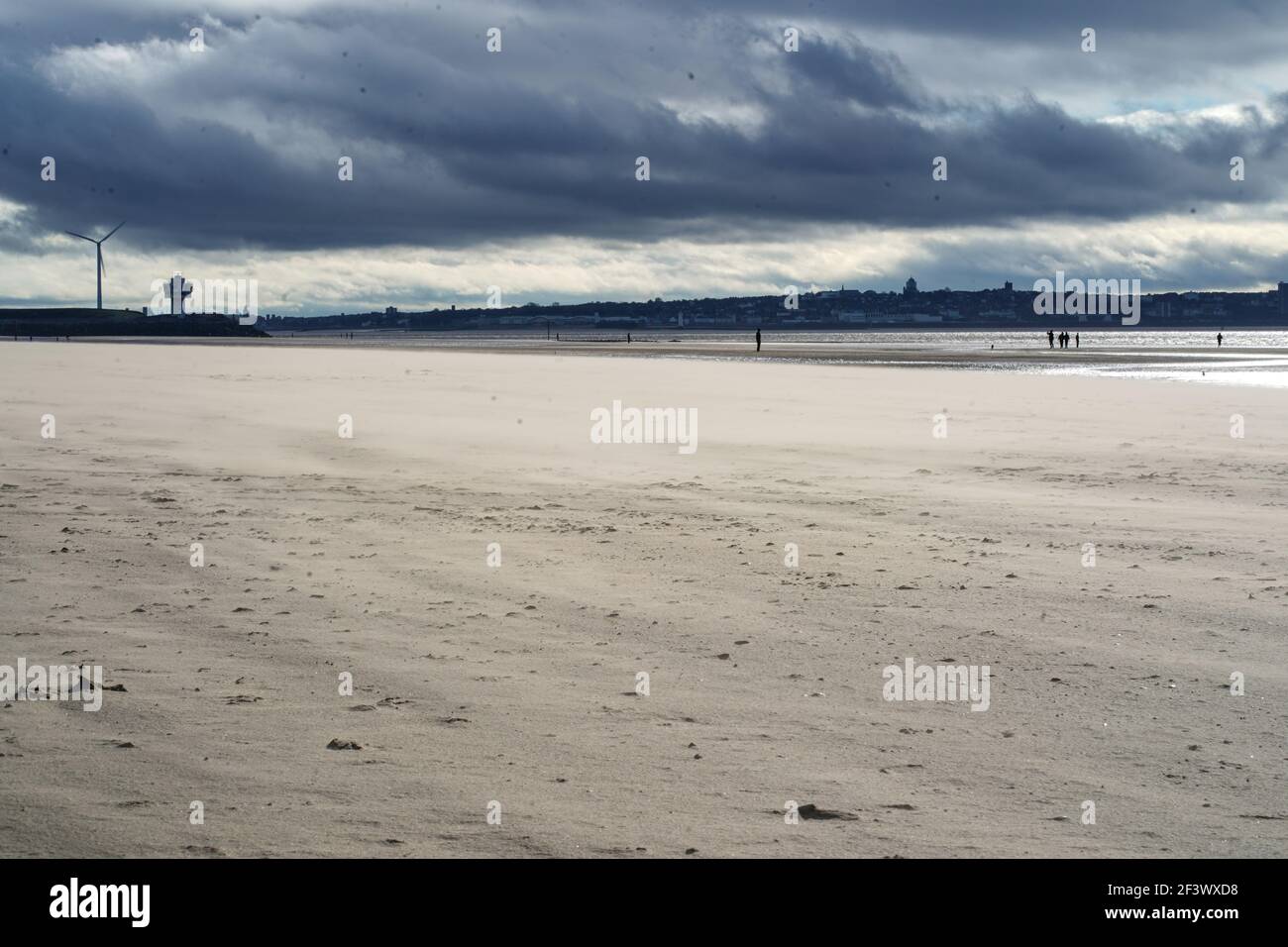 Winter Beach Scene Stock Photo - Alamy