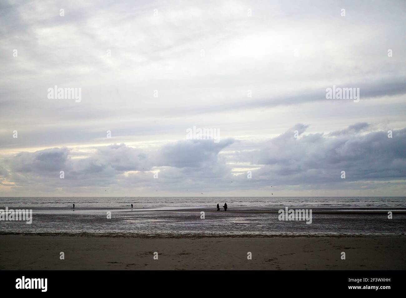 Winter Beach Scenes Formby Merseyside Stock Photo - Alamy