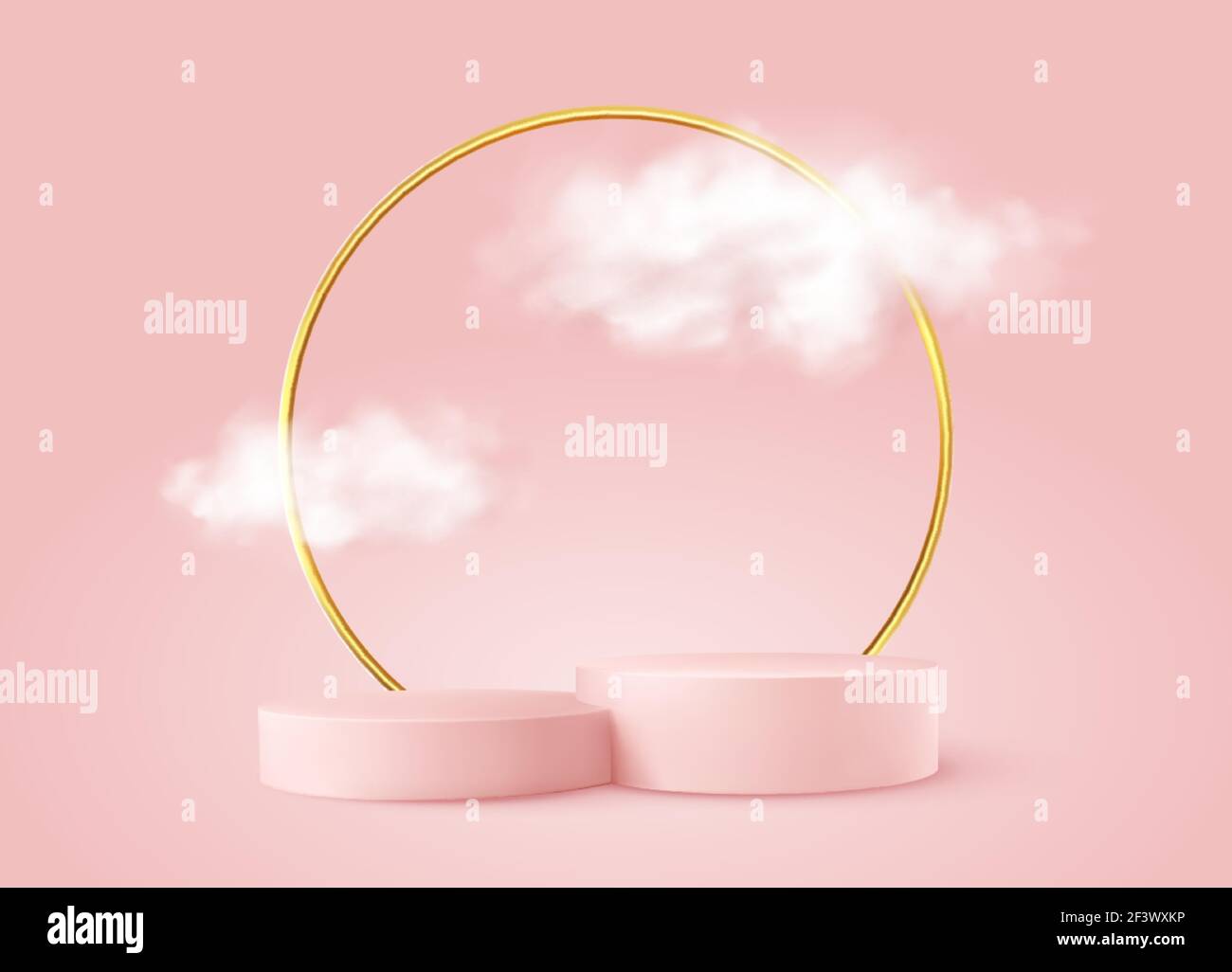 Minimal pink pedestal design Stock Vector Images - Alamy