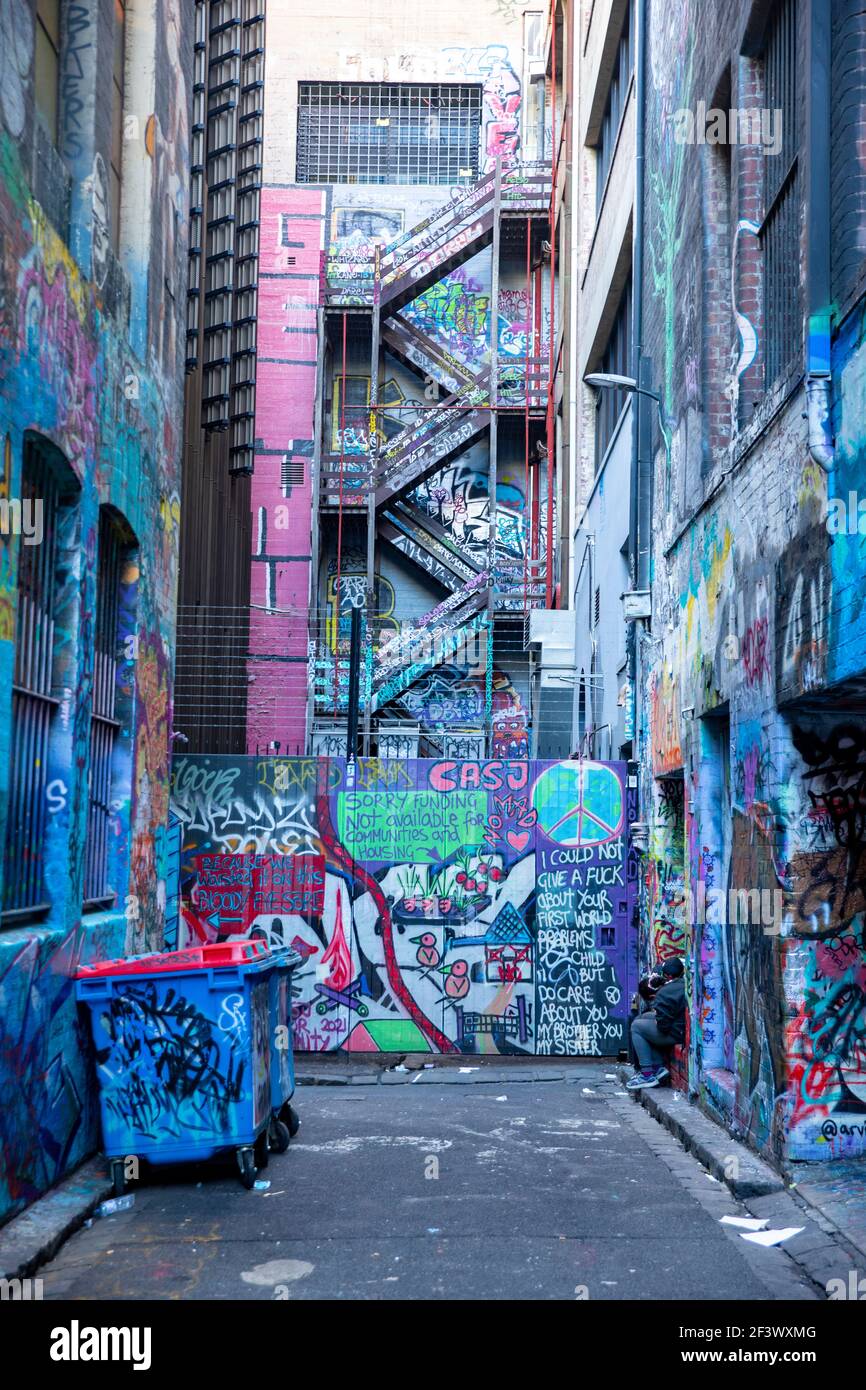 Hosier Lane Melbourne, street art and graffiti in the famous Hosier ...