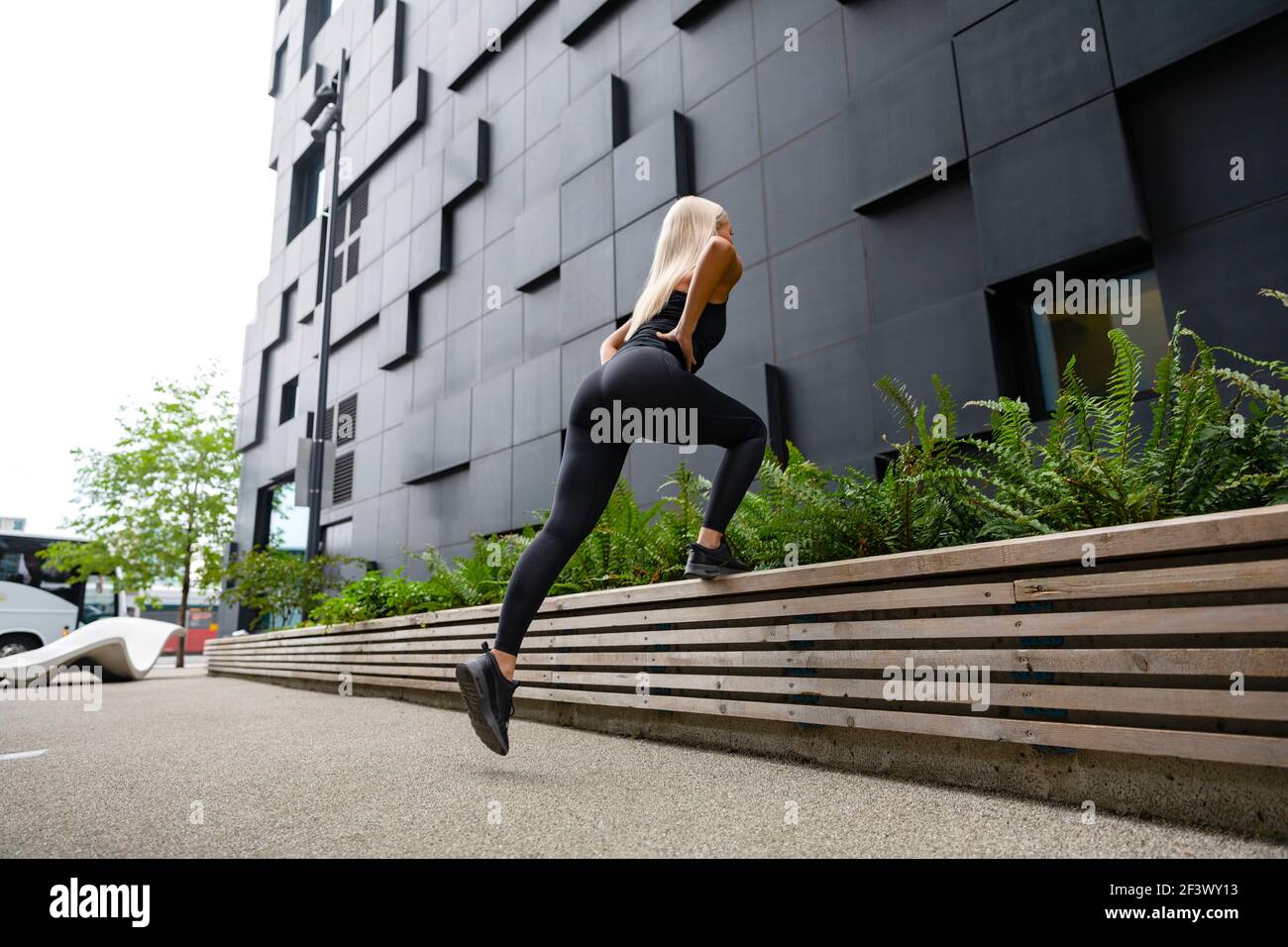 Woman step hi-res stock photography and images - Alamy