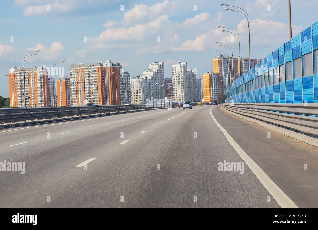 traffic in the big city in the summer Stock Photo - Alamy