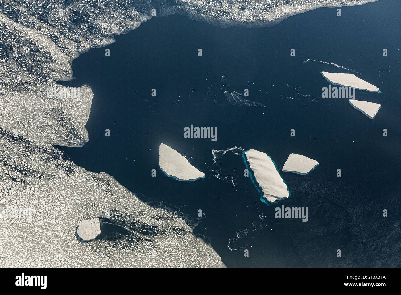 Glacier melting antarctica aerial view hi-res stock photography and ...