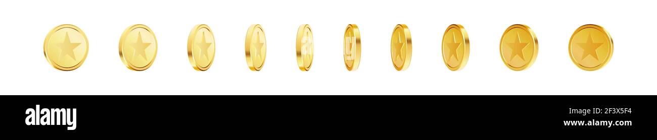 Gold star illustration Cut Out Stock Images & Pictures - Alamy