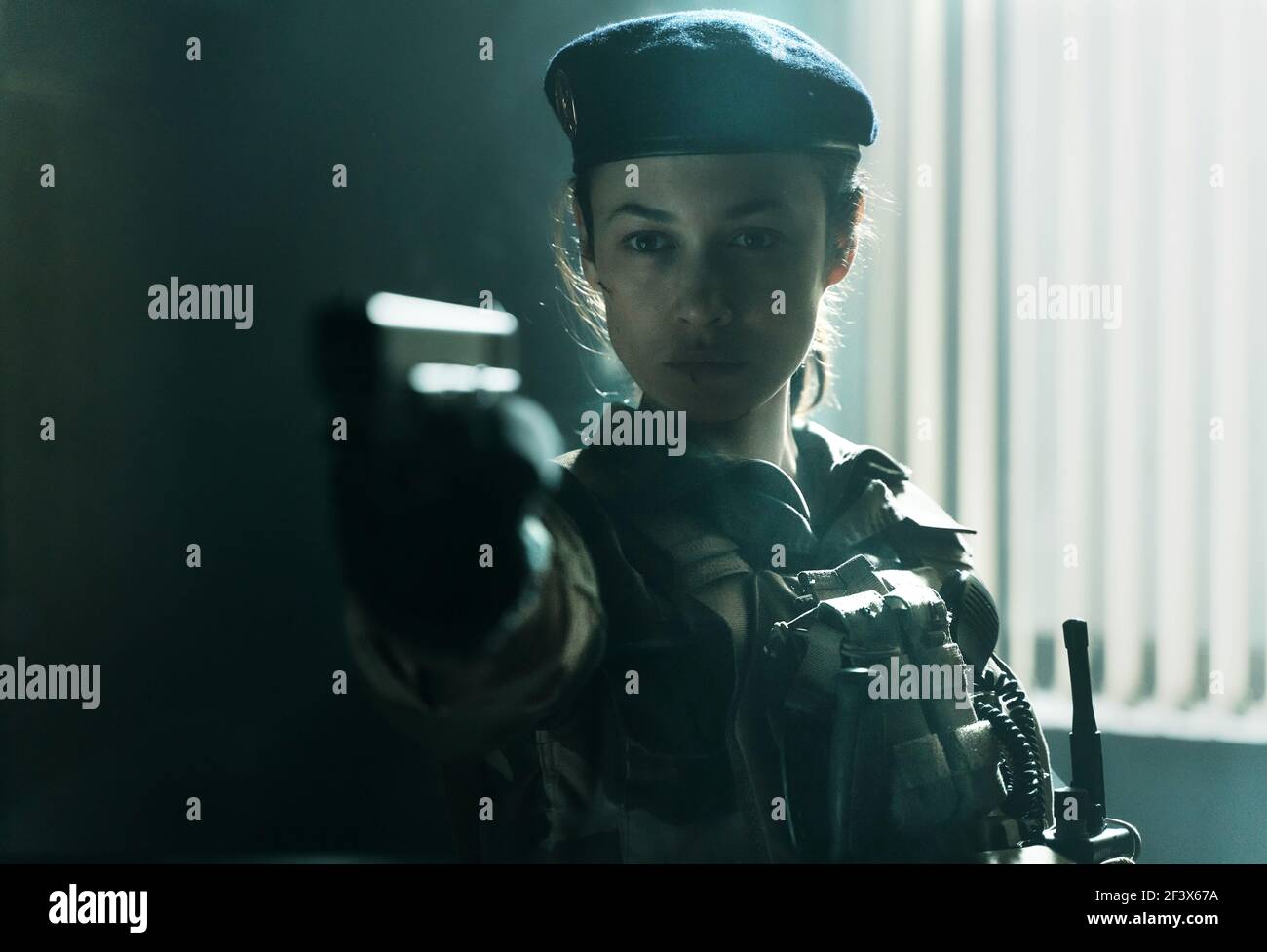 OLGA KURYLENKO in SENTINELLE (2021), directed by JULIEN LECLERCQ ...