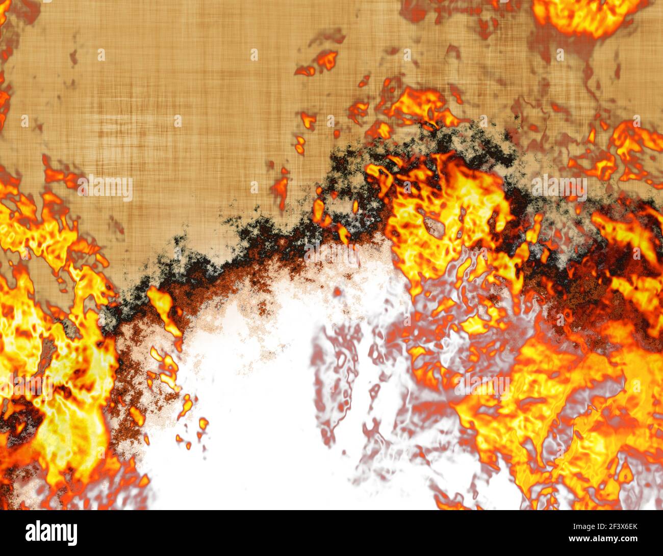 Blank Fire Vintage Paper Texture with Clipping Path Stock Photo - Alamy