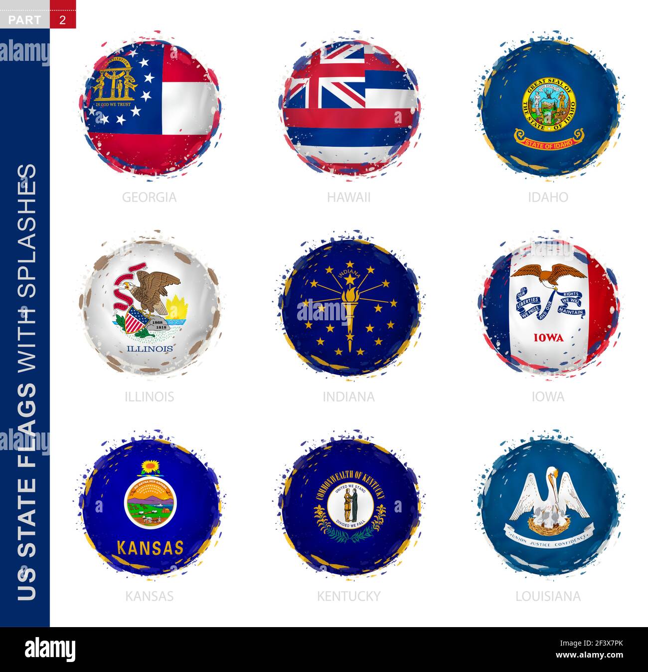 Abstract circle drop georgia state hi-res stock photography and images ...