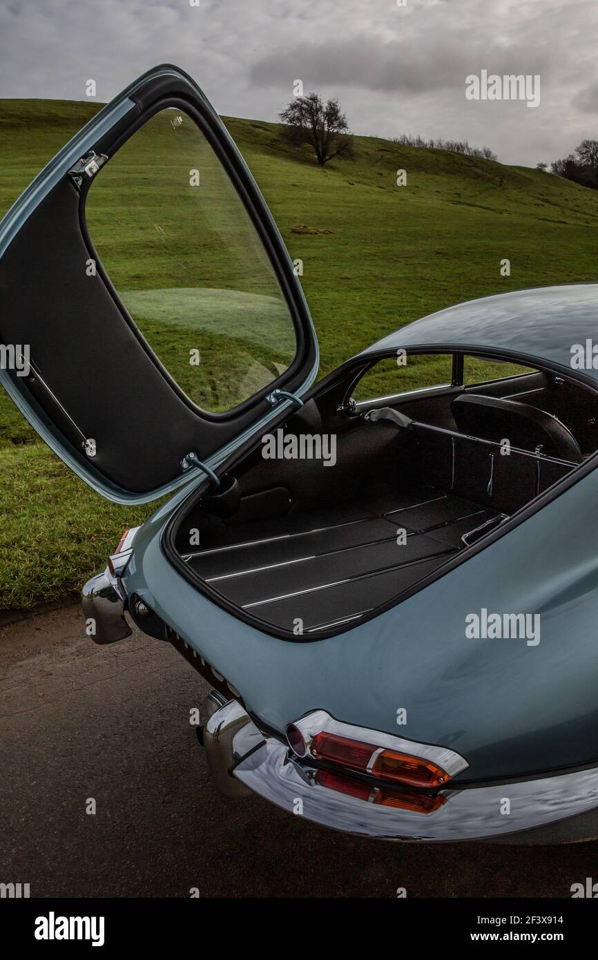 Jaguar E-Type Reborn test driven in Prologis Park, Coventry, England ...