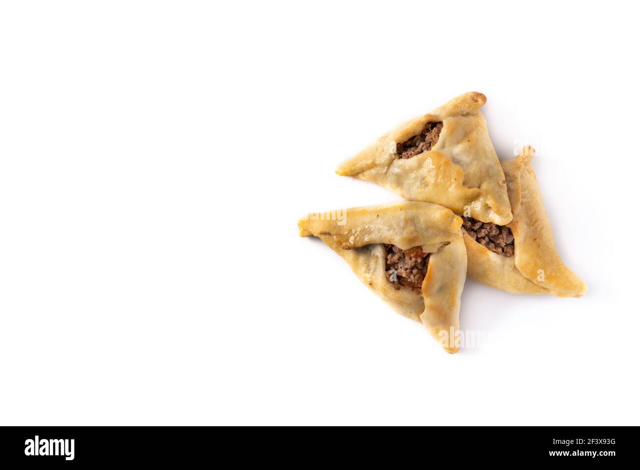 Traditional middle eastern fatayer isolated on white background Stock ...