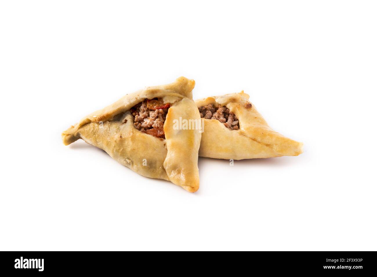 Traditional middle eastern fatayer isolated on white background Stock ...