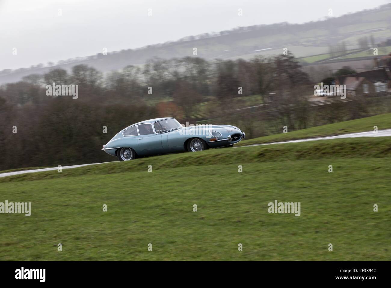 Jaguar E-Type Reborn test driven in Prologis Park, Coventry, England ...