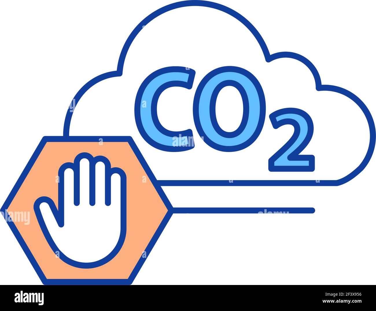 Carbon emissions reduction RGB color icon Stock Vector Image & Art - Alamy