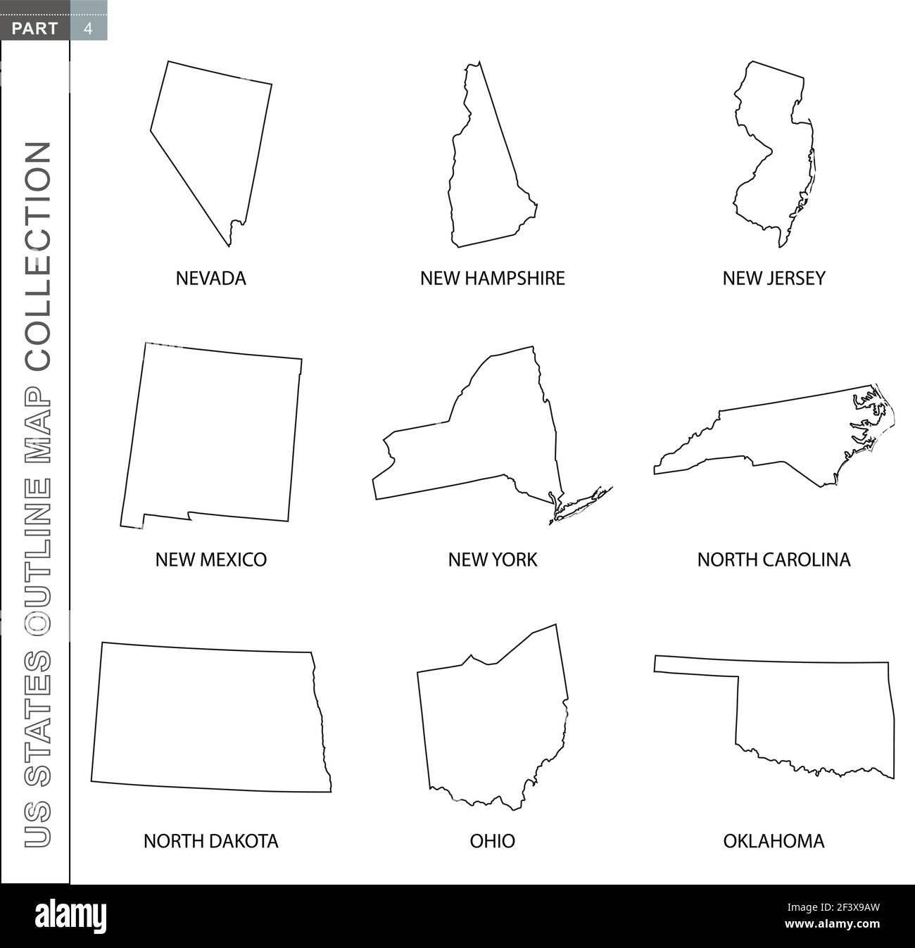 New Jersey State Outline High Resolution Stock Photography and Images ...