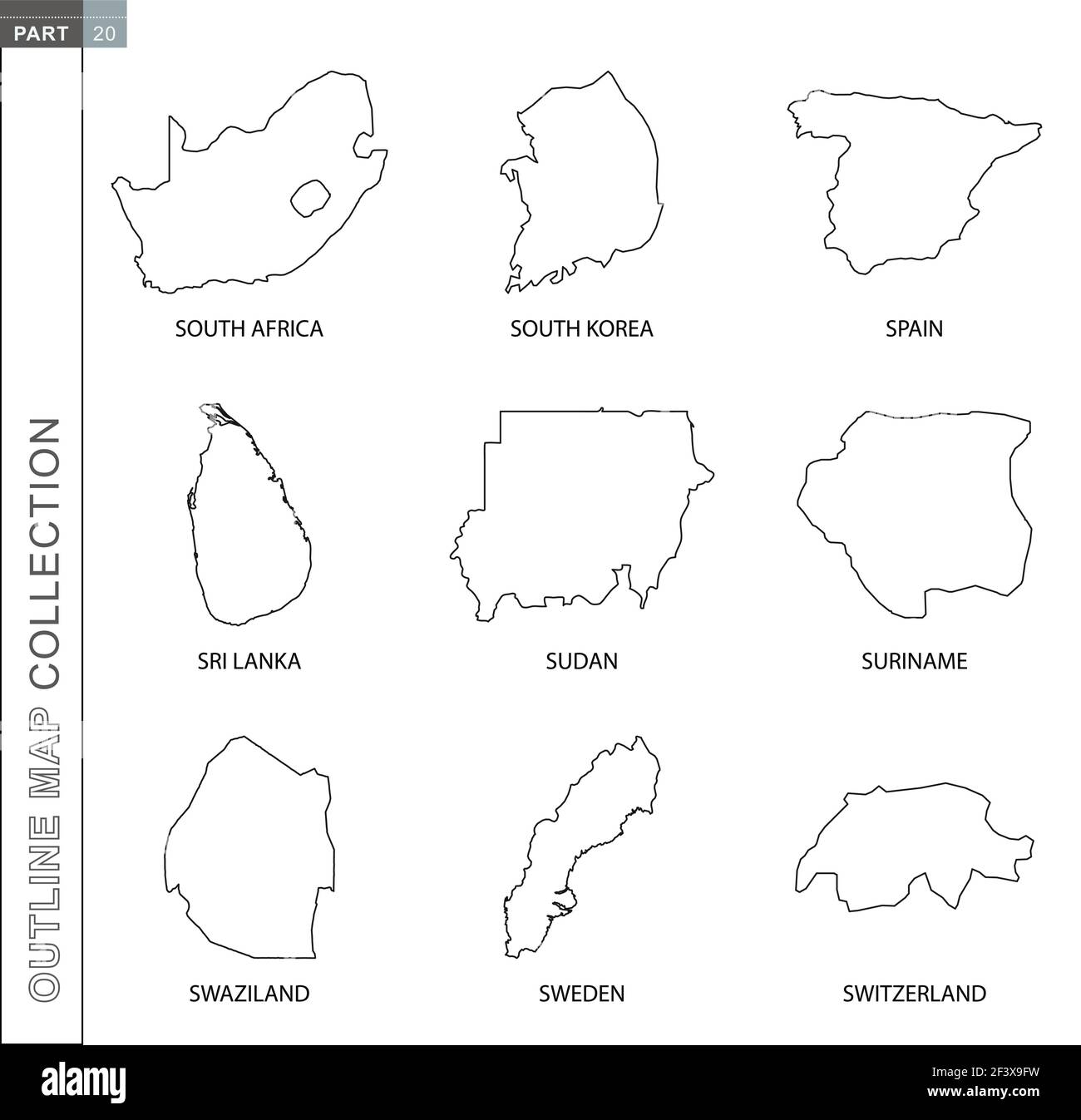 Maps of swaziland hi-res stock photography and images - Alamy