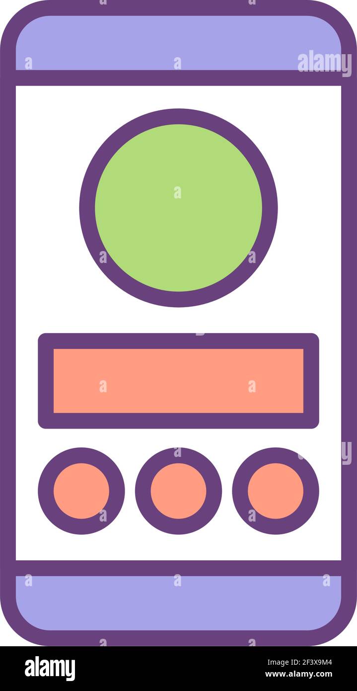 UX and UI design RGB color icon Stock Vector Image & Art - Alamy