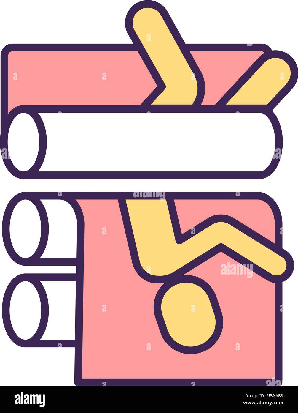 Caught-in accident RGB color icon Stock Vector Image & Art - Alamy