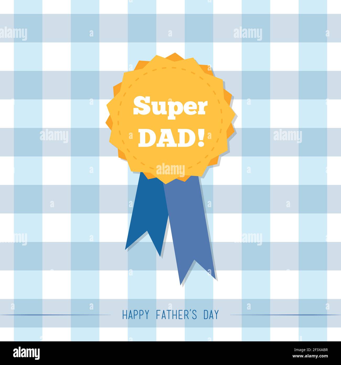 Super Dad! Happy Father's Day. Medal with inscription. Vector ...