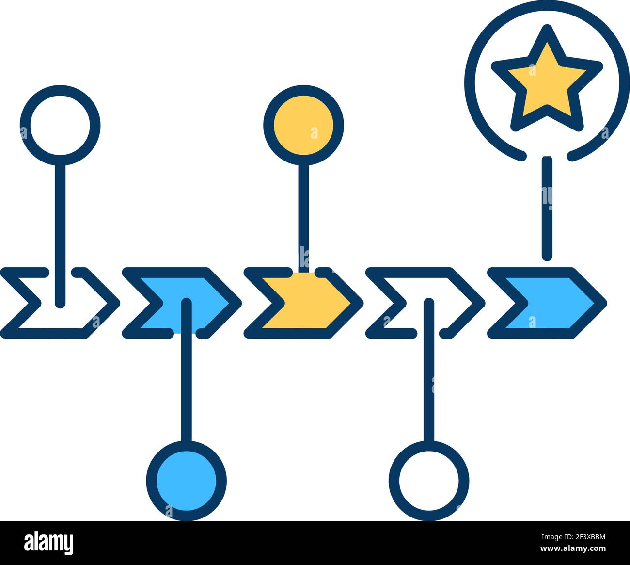 Strategic plan RGB color icon Stock Vector Image & Art - Alamy