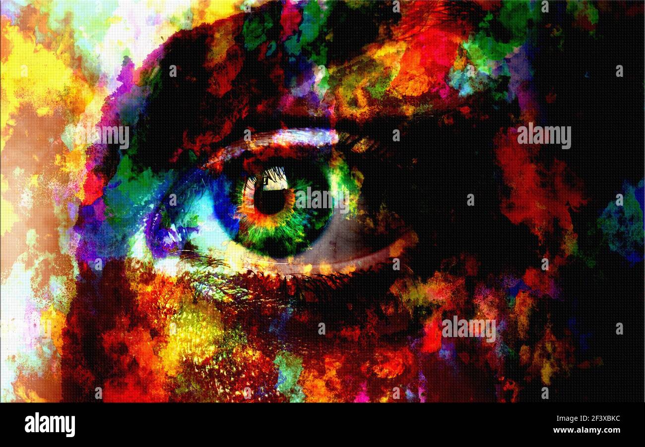 Paint Style Eye Stock Photo - Alamy