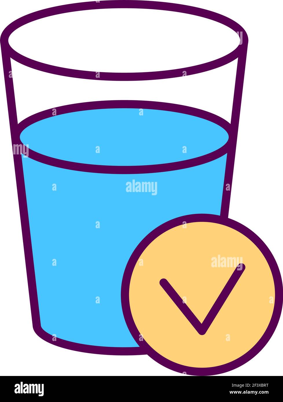 Staying hydrated RGB color icon Stock Vector Image & Art - Alamy