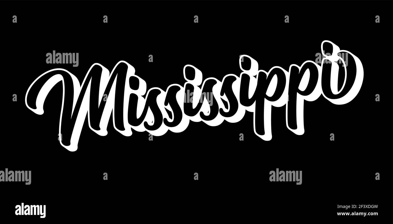 Vintage map of mississippi hi-res stock photography and images - Alamy