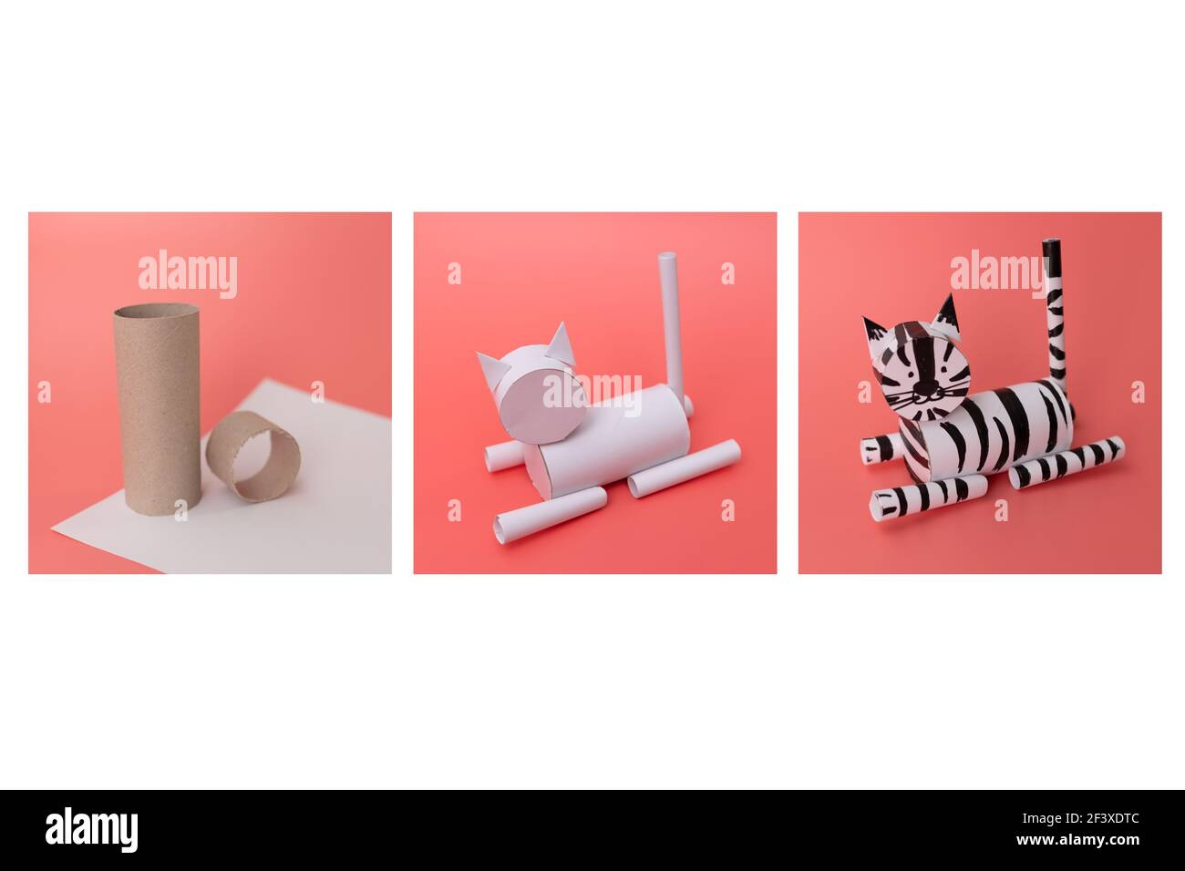 Family craft making Cut Out Stock Images & Pictures - Alamy