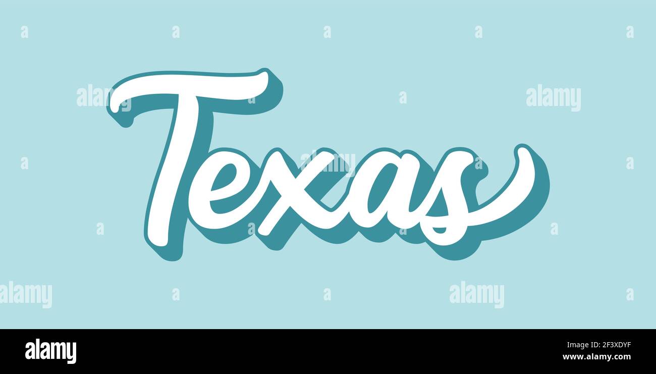 Texas word logo Stock Vector Images - Alamy